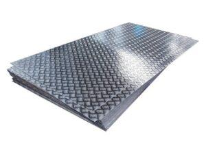 Galvanised Checker Plate | Non-slip, Corrosion-resistant | Full size